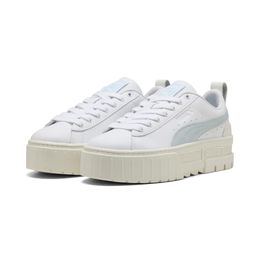 Puma Damen Sneaker "Mayze Lux Sneakers Damen", Gr. 40, weiß, Obermaterial: Kuhleder, Synthetik; Futter: Textil; Innensohle: Textil; Laufsohle: TR