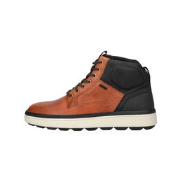 Geox Herren Schn&uuml;rstiefelette "Geox Stiefelette Leder/Textil", Gr. 46, schwarz, Leder, Textil, Schuhe
