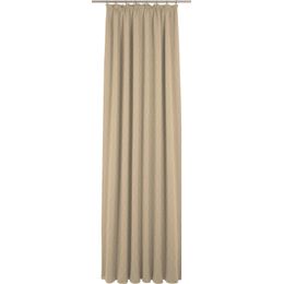 Vorhang Adam, B:145cm H:245cm, beige, Jacquard, Baumwolle (Bio-Baumwolle), Wohnzimmer, Gardinen, "Indian Cortezada Light", aus 100% Bio-Baumwolle