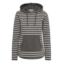 oxmo Damen Kapuzenpullover "Hoodie OXCarina", grau, Gr. M, Obermaterial: 65% Polyester PES. 35% Baumwolle CO., Sweatshirts