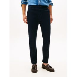 Tommy Hilfiger Herren Chinohose "CORE HARLEM ESSENTIAL", blau, Gr. 38, unifarben, Twill, Obermaterial: 97% Baumwolle, 3% Elasthan, Hosen, Tapered Fit