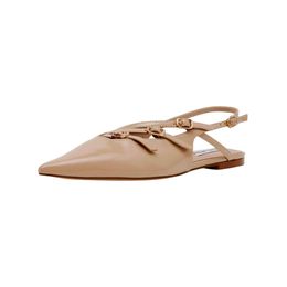 Steve Madden Damen Ballerina "Steve Madden Ballerinas Lederimitat", Gr. 40, beige, Lederimitat, Schuhe