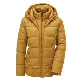 GOLDNER Damen Kurzjacke "Steppjacke mit Kapuze"messing, Gr. 44, Obermaterial: 100% Polyester PES., Jacken