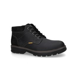 Camel Active Herren Winterboots, Gr. 44, schwarz, Leder, Schuhe, Boots, Schn&uuml;rstiefelette mit Warmfutter