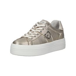 Nero Giardini Damen Plateausneaker "Nero Giardini Sneaker Leder", Gr. 40, gold, Leder, Schuhe