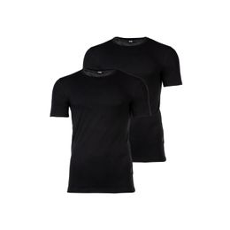 BOSS Herren Unterhemd "Unterhemd TShirtRN 2P Modern 2er Pack", Gr. M, schwarz, Obermaterial: 95% Baumwolle CO. 5% Elasthan EL., Unterhemden
