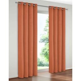 Vorhang WIRTH, B:132cm H:160cm, braun, Chenille, Polyacryl, Wohnzimmer, Gardinen, "Trondheim 234 g/m&sup2;"