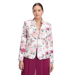 Vera Mont Damen Jackenblazer "Damen Blazer-Jacke tailliert", pink, Gr. 44, Obermaterial: 90% Polyester, 10% Elasthan. Futter: 96% Polyester, 4%