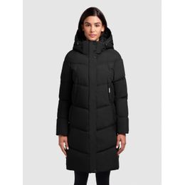 Khujo Damen Steppmantel "GRAYA", schwarz, Gr. XXL, unifarben, Steppware, Obermaterial: 70% Baumwolle, 30% Polyamid. Futter: 100% Polyester.