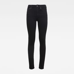 G-Star Raw G-STAR Damen Skinny-fit-Jeans "3301", schwarz, Gr. 27, Denim/Jeans, Obermaterial: 92% Baumwolle, 7% Elastomultiester, 1% Elasthan, Jeans, mit Stretch