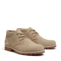 Timberland Herren Schnürschuh "BRITTON SQUARE MID LACE UP BOOT", Gr. 42, braun, Leder, Schuhe