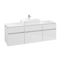 Villeroy & Boch Villeroy & Boch Legato Waschtischunterschrank B762L0DH 160x55x50cm, mit LED-Beleuchtung, Glossy White