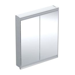 Geberit One Spiegelschrank 505802001 75 x 90 x 15 cm, Aluminium eloxiert, mit ComfortLight, 2 T&uuml;ren