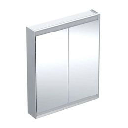 Geberit One Spiegelschrank 505812001 75 x 90 x 15 cm, Aluminium eloxiert, mit ComfortLight, 2 T&uuml;ren