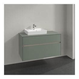 Villeroy & Boch Villeroy und Boch Collaro Waschtischunterschrank C014B0AF 100x54,8x50cm, Waschtisch links, LED-Beleuchtung 7,3 W, soft green