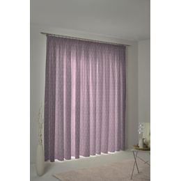 Vorhang Adam, B:145cm H:145cm, lila, Jacquard, Baumwolle (Bio-Baumwolle), Wohnzimmer, Gardinen, "Little Parrot", aus 100% Bio-Baumwolle