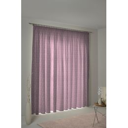 Vorhang Adam, B:145cm H:175cm, lila, Jacquard, Baumwolle (Bio-Baumwolle), Wohnzimmer, Gardinen, "Little Parrot", aus 100% Bio-Baumwolle
