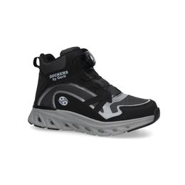 M&auml;dchen Sneaker, Dockers by Gerli, Gr. 31, schwarz, Nubuklederimitat, Textil, Schuhe, Freizeitboots mit wasserabweisendem DOCK-Tex