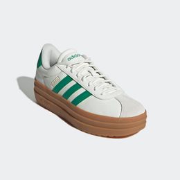 Plateausneaker "VL COURT BOLD", adidas Sportswear, Gr. 37, weiß, Leder, Synthetik, Schuhe, Design auf den Spuren des adidas Gazelle Bold