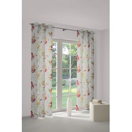 Vorhang WIRTH, B:145cm H:150cm, rot, Polyester, Wohnzimmer, Gardinen, "Montrose"