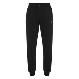 Jogginghose Plein Sport "Jogginghose", Herren, Gr. L, US-Größen, 0294, schwarz, lightgold, Obermaterial: 88% Baumwolle, 12% Polyester, Hosen Jogginghose