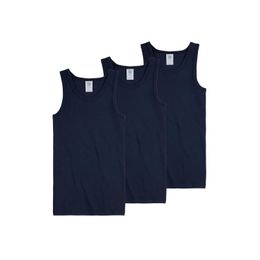 Sanetta Jungen Unterhemd "Unterhemd 3er Pack", Gr. 176, blau, Obermaterial: 100% Baumwolle CO(Bio)., Unterhemden
