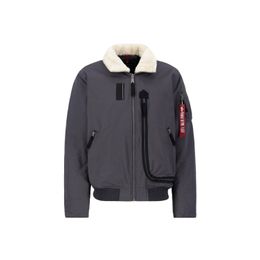 Herren Bomberjacke "DA-3 Bomber", grau, Gr. XL, Alpha Industries, Obermaterial: 65% Baumwolle, 35% Nylon, Jacken