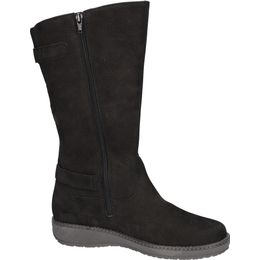 Waldl&auml;ufer WALDL&Auml;UFER Damen Stiefel "HOJA", Gr. 8,5, schwarz, Nubukleder, Schuhe, Boots, Winterstiefel, Bequemschuh, Komfortweite H = sehr weit