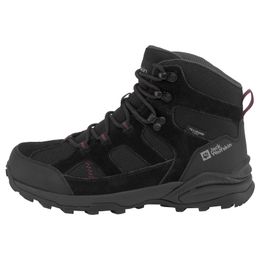 Jack Wolfskin Damen Wanderschuh "TRAIL HIKER TEXAPORE MID W", Gr. 39, schwarz, Leder, Textil, Schuhe, wasserdicht, Trekkingschuh
