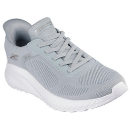Skechers Damen Slip-On Sneaker "BOBS SQUAD CHAOS-CURRENT MUSE", Gr. 35, gr&uuml;n, Textil, Schuhe, Slipper, Freizeitschuh in veganer Verarbeitung