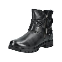 Camel Active Damen Stiefelette "Camel Active Stiefelette Nappaleder", Gr. 38, schwarz, Nappaleder, Schuhe