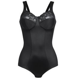 Anita Damen Miederbody "Komfort Korselett Lucia", Gr. 110, schwarz, Obermaterial: 64% Polyamid PA. 26% Elasthan EL. 10% Polyester PES., Bodys