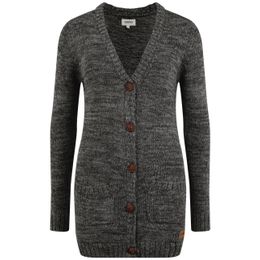oxmo Damen Strickjacke "Strickjacke OXHilemona", schwarz, Gr. S, Obermaterial: 100% Baumwolle CO., Strickjacken