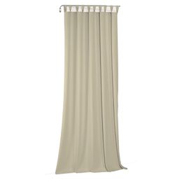 Vorhang WIRTH, B:130cm H:145cm, grau, Jacquard, Baumwolle, Polyester, Wohnzimmer, Gardinen, "Newbury"