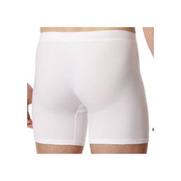 Schiesser Herren Boxershorts "Boxershort Premium Cotton-Shorts 1er Pack", Gr. L, wei&szlig;, Obermaterial: 95% Baumwolle CO. 5% Elasthan EL., Unterhosen