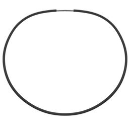 OSTSEE-SCHMUCK Damen Halsreif "OSTSEE-SCHMUCK Halsreif Kautschuk 3,0 mm - Bajonett", 42cm, Kautschuk, L: 42, schwarz, Kautschuk, Halsketten