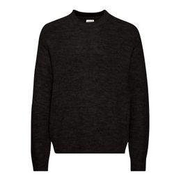 !Solid SOLID Herren Strickfleece-Pullover "Strickpullover SDHamdani", schwarz, Gr. M, Obermaterial: 39% Polyacryl PAN. 31% Nylon NY. 20% Polyester PES. 10%