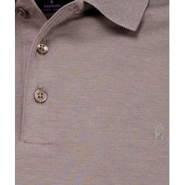 Ragman Herren Poloshirt, braun, Gr. M, Baumwollmischung, Shirts