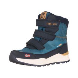 Trollkids Jungen Winterstiefel "KIDS RAULAND WINTER BOOTS", Gr. 35, blau, Synthetik, Textil, Schuhe, Winterschuhe, Winterboots, Snowboots,