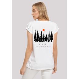 F4NT4STIC Damen T-Shirt "Escape Discover the World Forest", wei&szlig;, Gr. XS, Obermaterial: 100% Baumwolle, Shirts, Discover the World