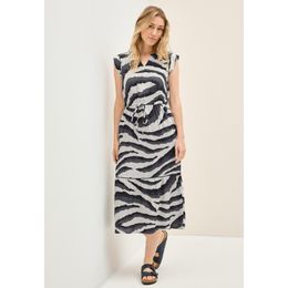 Cecil Damen Sommerkleid, grau, Gr. XS, unifarben, Stoff, 100% Viskose, Kleider, in Unifarbe