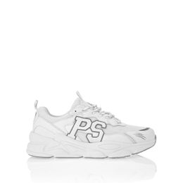 Plein Sport Damen Sneaker "Low-Top-Sneaker", Gr. 35, wei&szlig;, Schuhe