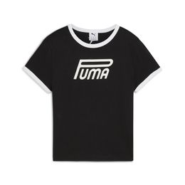 Puma Damen T-Shirt "FUTURE.Puma.ARCHIVE Graphic Slim T-Shirt Damen"schwarz, Gr. M, 100% Baumwolle, Shirts