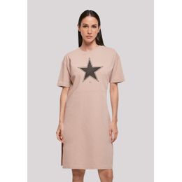 F4NT4STIC Damen Shirtkleid "Stern Basic", rosa, Gr. S, Obermaterial: 100% Baumwolle, Kleider, Print