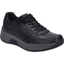 Josef Seibel Herren Sneaker "Mitchell 04, schwarz", Gr. 47, schwarz, Obermaterial: 80% Rindsleder Leather cow. 20% Textilmaterial TEXMAT., Schuhe