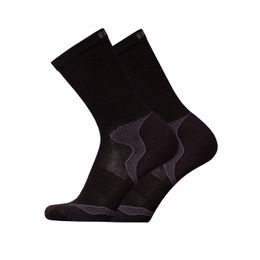 UphillSport Damen Socken "MALLA 2er Pack", Gr. 35, schwarz, 50% Wolle, 48% Polyamid, 2% Elasthan, mehrfarbig, Socken, mit atmungsaktiver Funktion