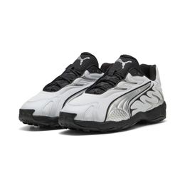 Puma Herren Sneaker "INHALE SMILE", Gr. 38, silber, Textil, unifarben, Schuhe
