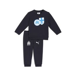 Puma Jungen Trainingsanzug "Olympique de Marseille FtblCulture Trainingsanzug Kinder", wei&szlig;, Gr. 74, Obermaterial: 32% Polyester, 68% Baumwolle;