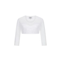 N&uuml;bler N&Uuml;BLER Damen Dirndlbluse "Dirndlbluse langarm Lisa"wei&szlig;, Gr. 38, Obermaterial: 90% Polyester PES. 10% Elasthan EL., Blusen