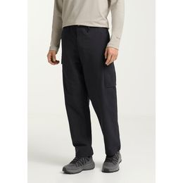 Jack Wolfskin Damen Cargohose "YUMA CARGO PANTS M", schwarz, Gr. 52, Oberstoff: 66% POLYESTER, 34% BAUMWOLLE (organisch); Futter: 65% POLYESTER, 35%